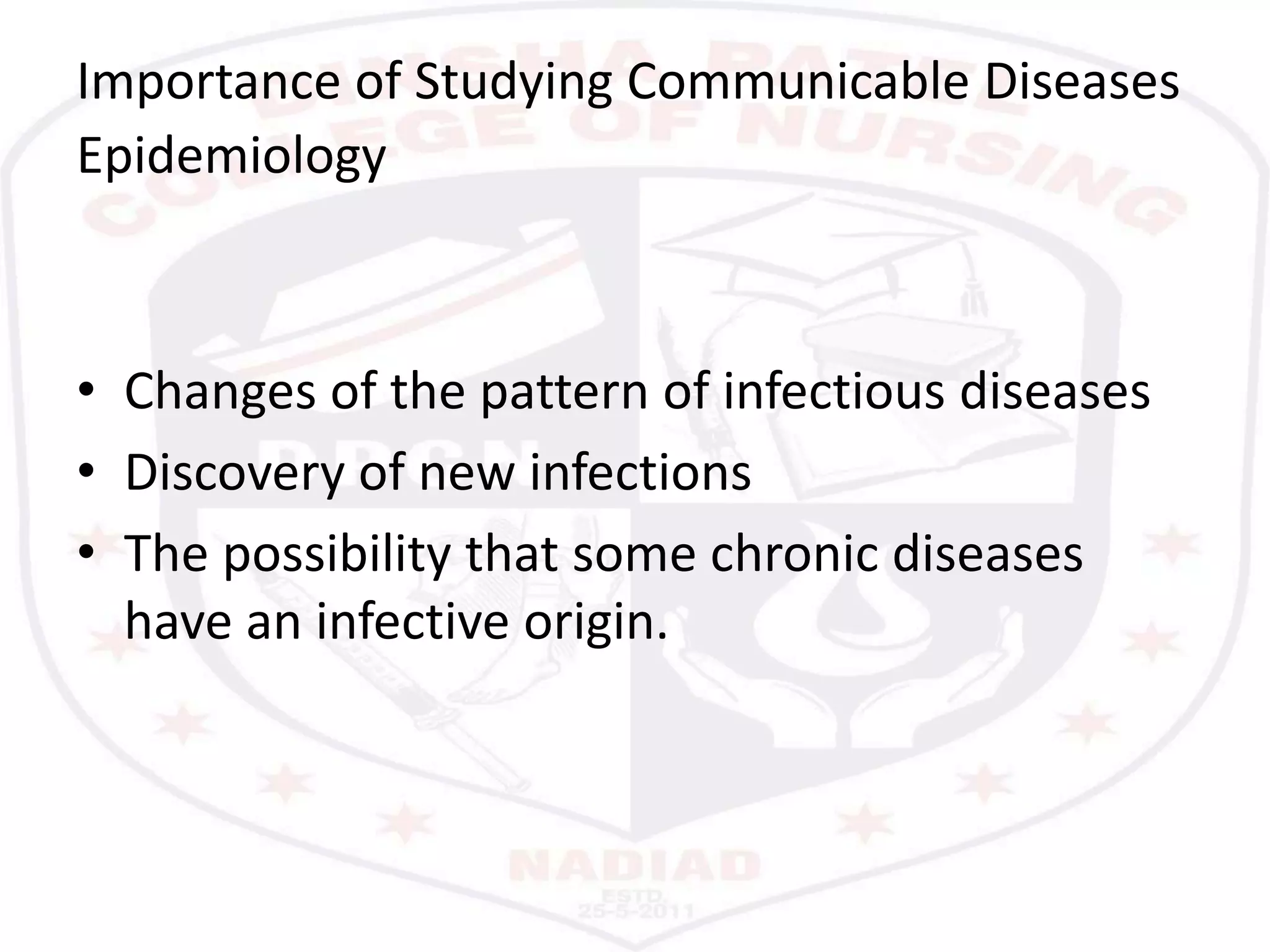Epidemiology of communicable disease | PPSX