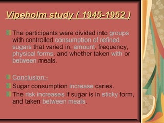Epidemiology of dental caries | PPT