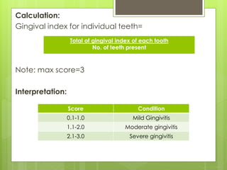 Epidemiology of gingival & periodontal diseases | PPTX