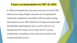 Epidemiology of HIV & AIDS.pptx presentation 2024 | PPTX