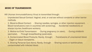 EPIDEMIOLOGY OF HIV & AIDS - JIMEE BORAH | PPTX