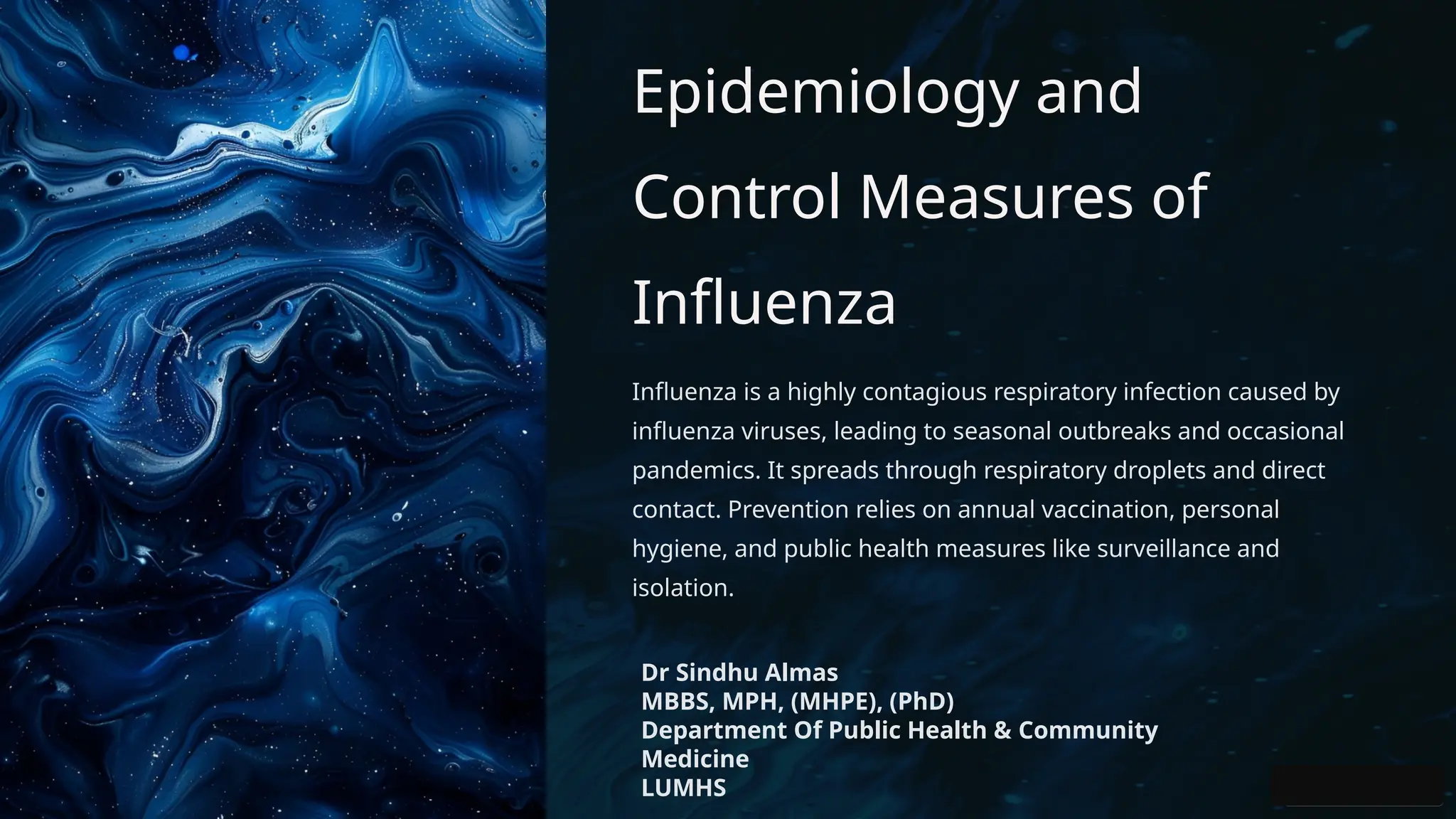 Epidemiology of Influenza by Dr SAK.pptx
