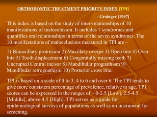 Epidemiology of malocclusion in india | PPT
