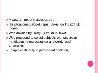 Epidemiology of Malocclusion O.pptx