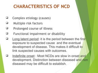 Epidemiology of NCD's | PPT