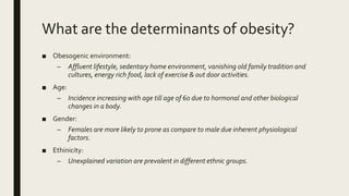 Epidemiology of obesity | PPTX