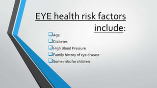 Epidemiology of Ocular disease.pptx | Eye and Vision Conditions ...