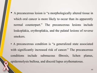 Epidemiology of oral cancer | PPTX