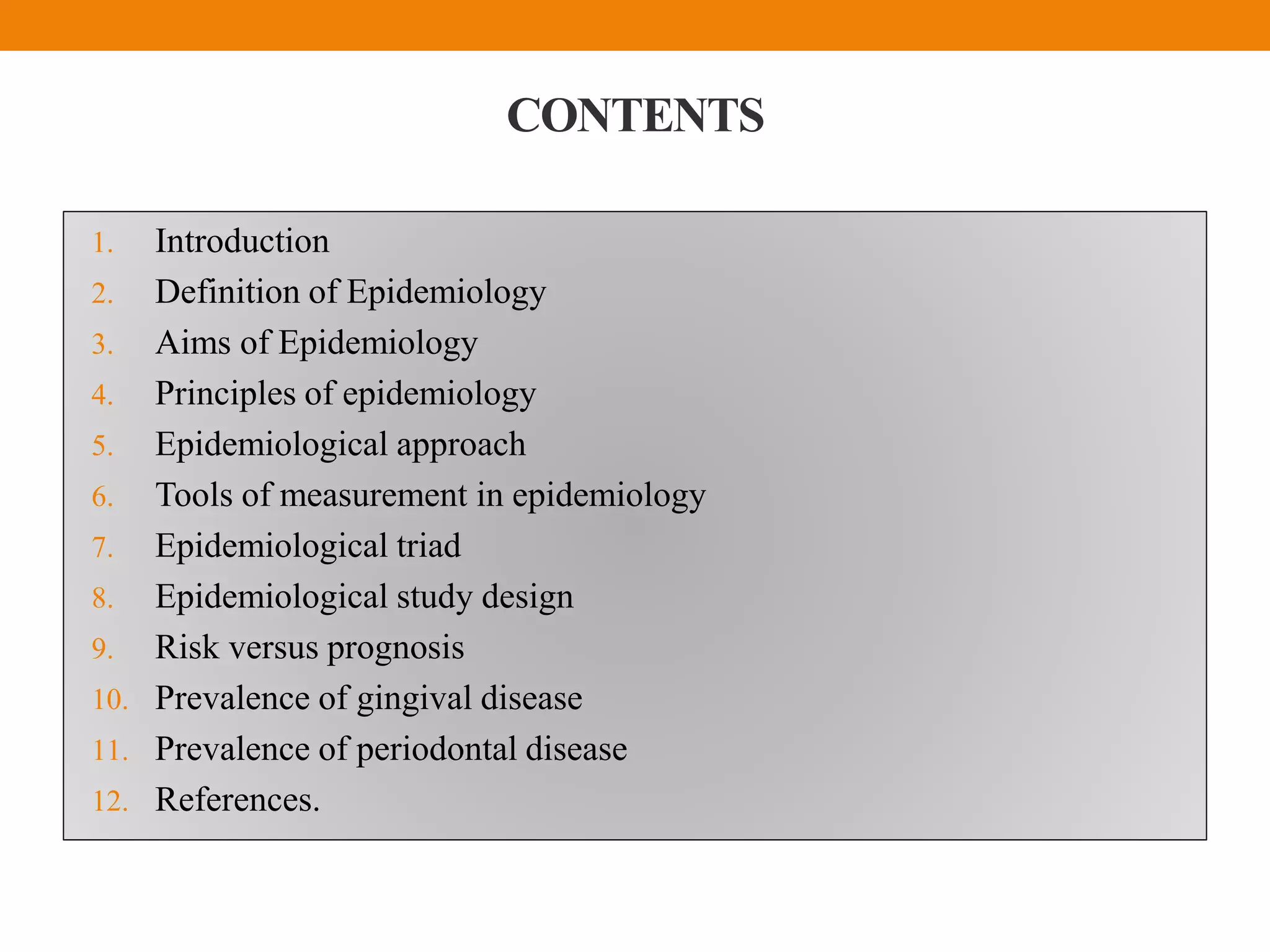 Epidemiology of periodontal diseases | PPTX