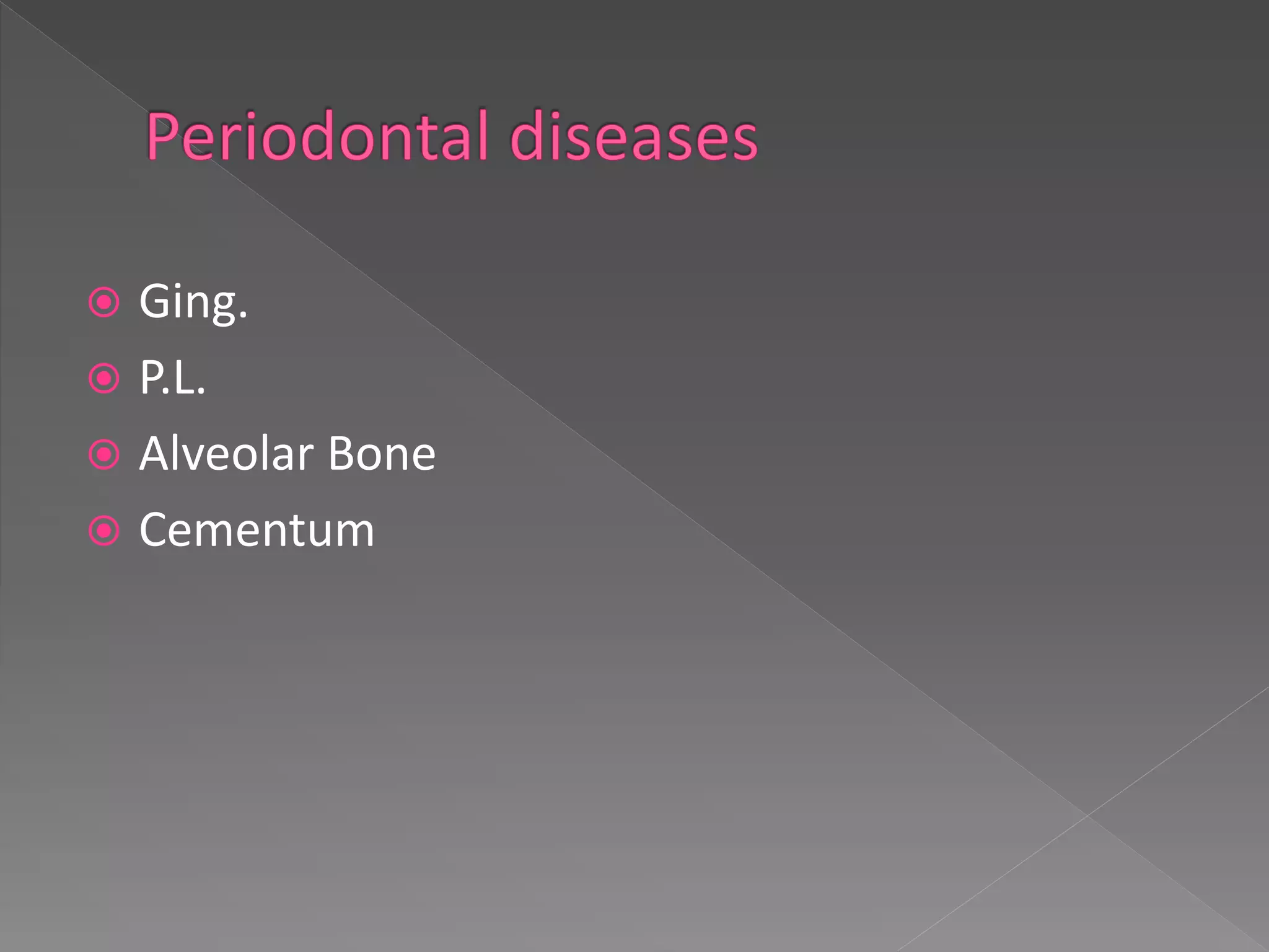 Epidemiology of perio diseases | PPTX
