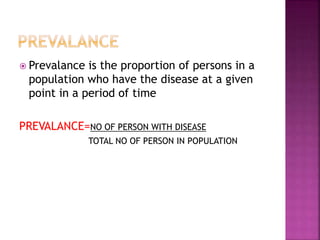 Epidemiology of periodontal diseases | PPTX