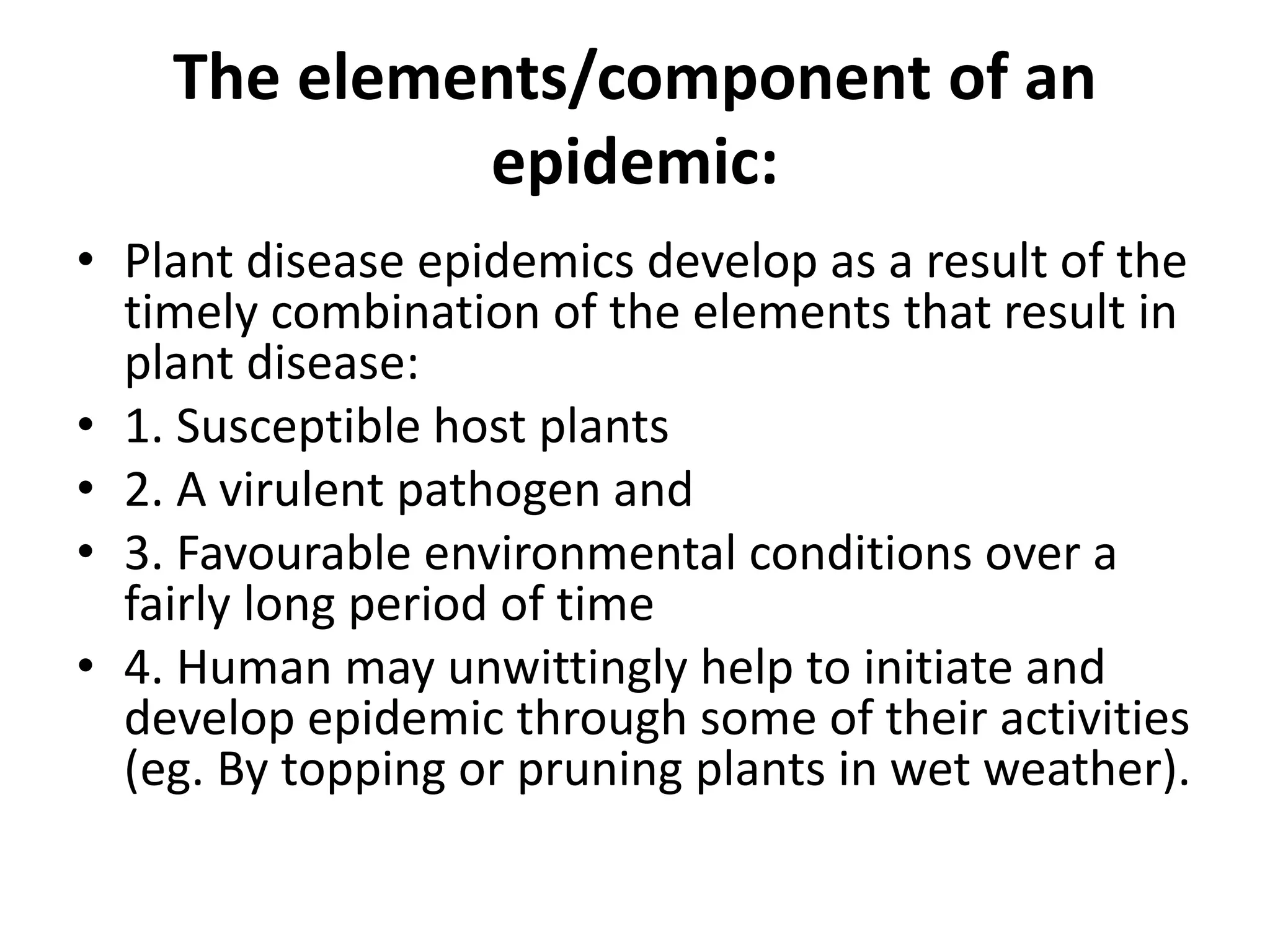 Epidemiology of plant diseases | PPTX