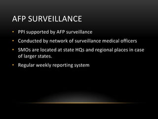Epidemiology of poliomyelitis and strategy for eradication | PPTX