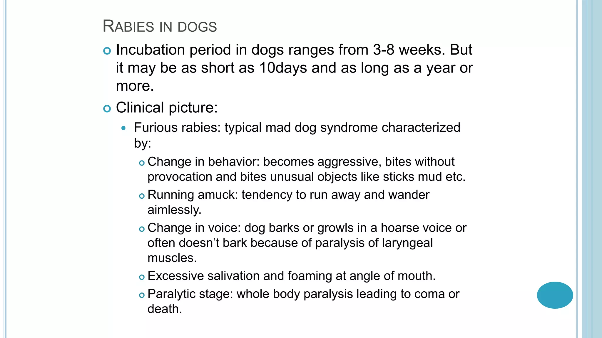 Epidemiology of rabies | PPTX
