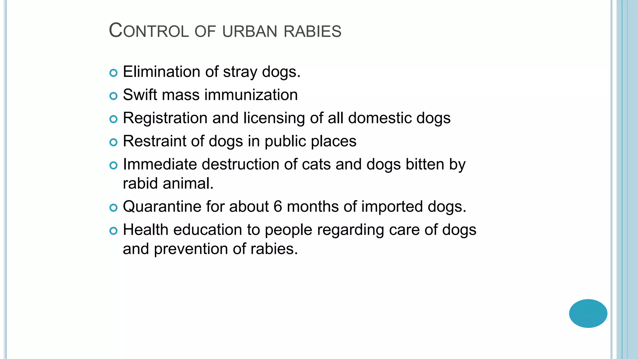 Epidemiology of rabies | PPTX