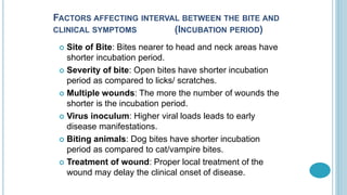Epidemiology of rabies | PPTX
