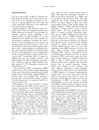 Epidemiology of recurrent respiratory papillomatosis | PDF