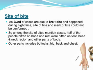Epidemiology of snake bite cases in nepal | PPTX