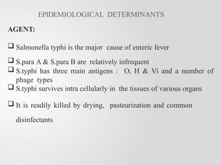 Epidemiology of typhoid fever.pptx............. | PPTX