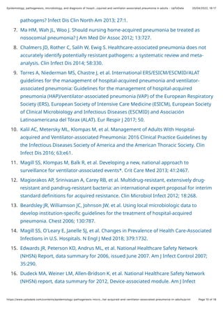 Epidemiology, pathogenesis, microbiology, and diagnosis of hospital ...