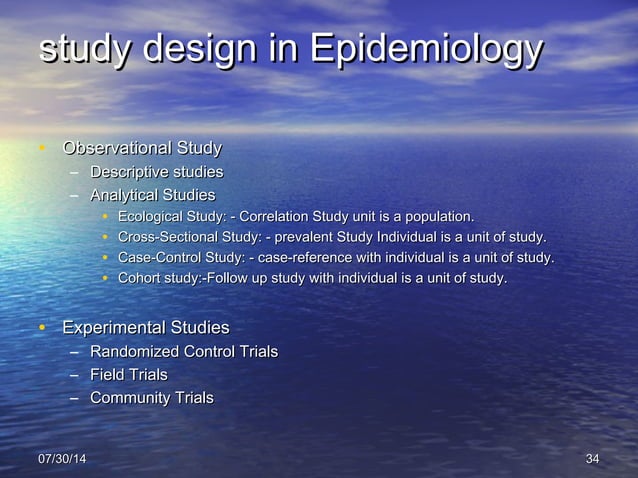 Epidemiology ppt | PPT