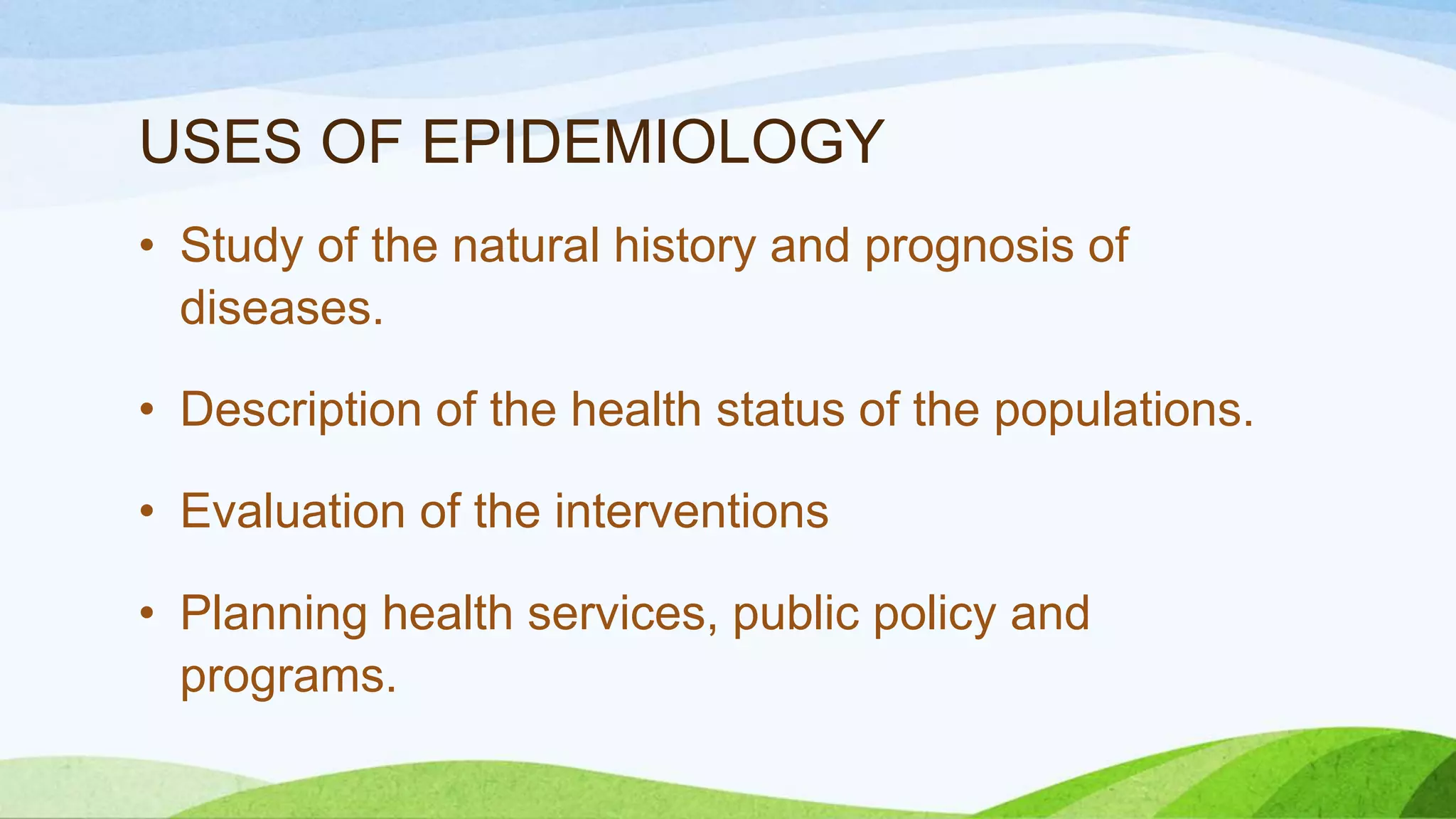 EPIDEMIOLOGY PPT.pptx | Infectious Diseases | Diseases and Conditions