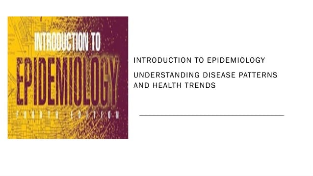 Epidemiology ppt 1.pptx about the different application of epidemiology ...