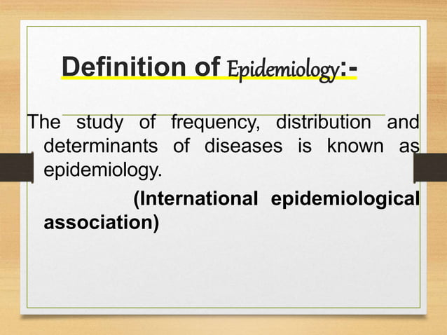 introduction to epidemiology community health nursing | PPTX