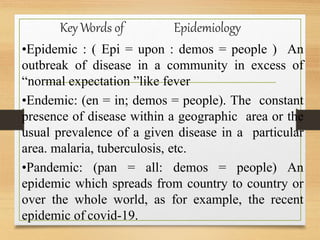 introduction to epidemiology community health nursing | PPTX