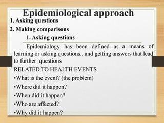 introduction to epidemiology community health nursing | PPTX