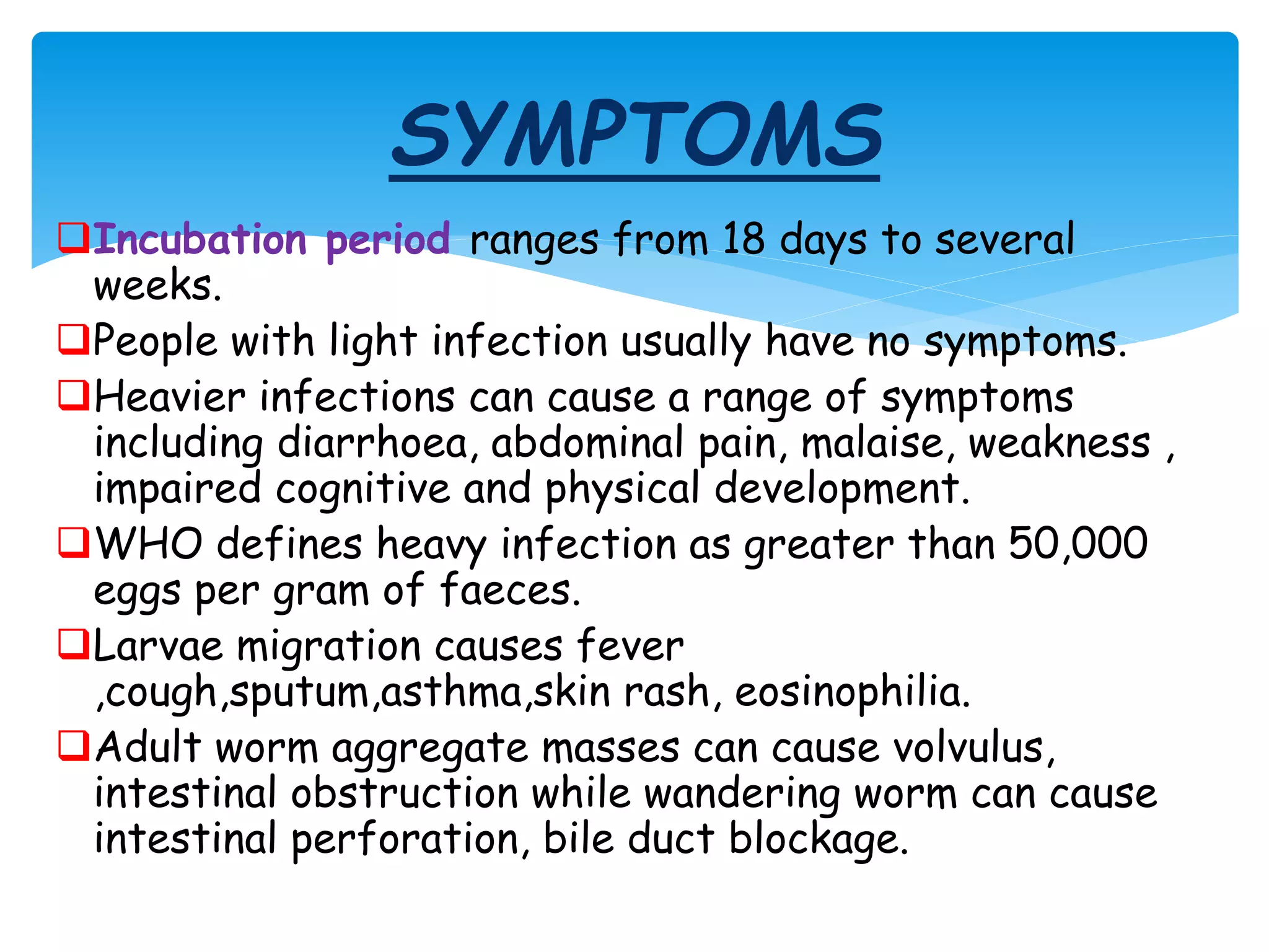 Epidemiology ,prevention and control of helminthic infections | PPTX