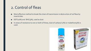 Epidemiology, prevention, and control of plague | PPTX