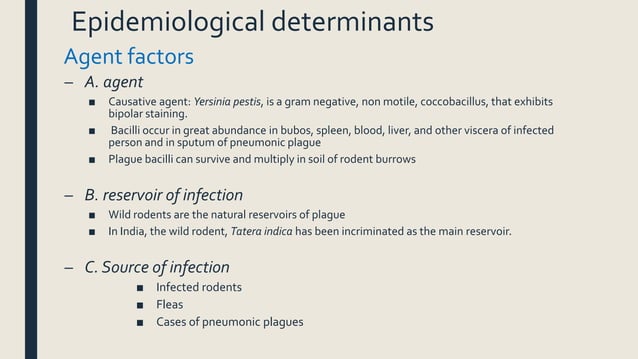 Epidemiology, prevention, and control of plague | PPTX | Infectious ...