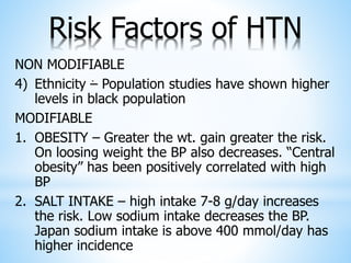 Epidemiology prevention control of hypertension | PPTX