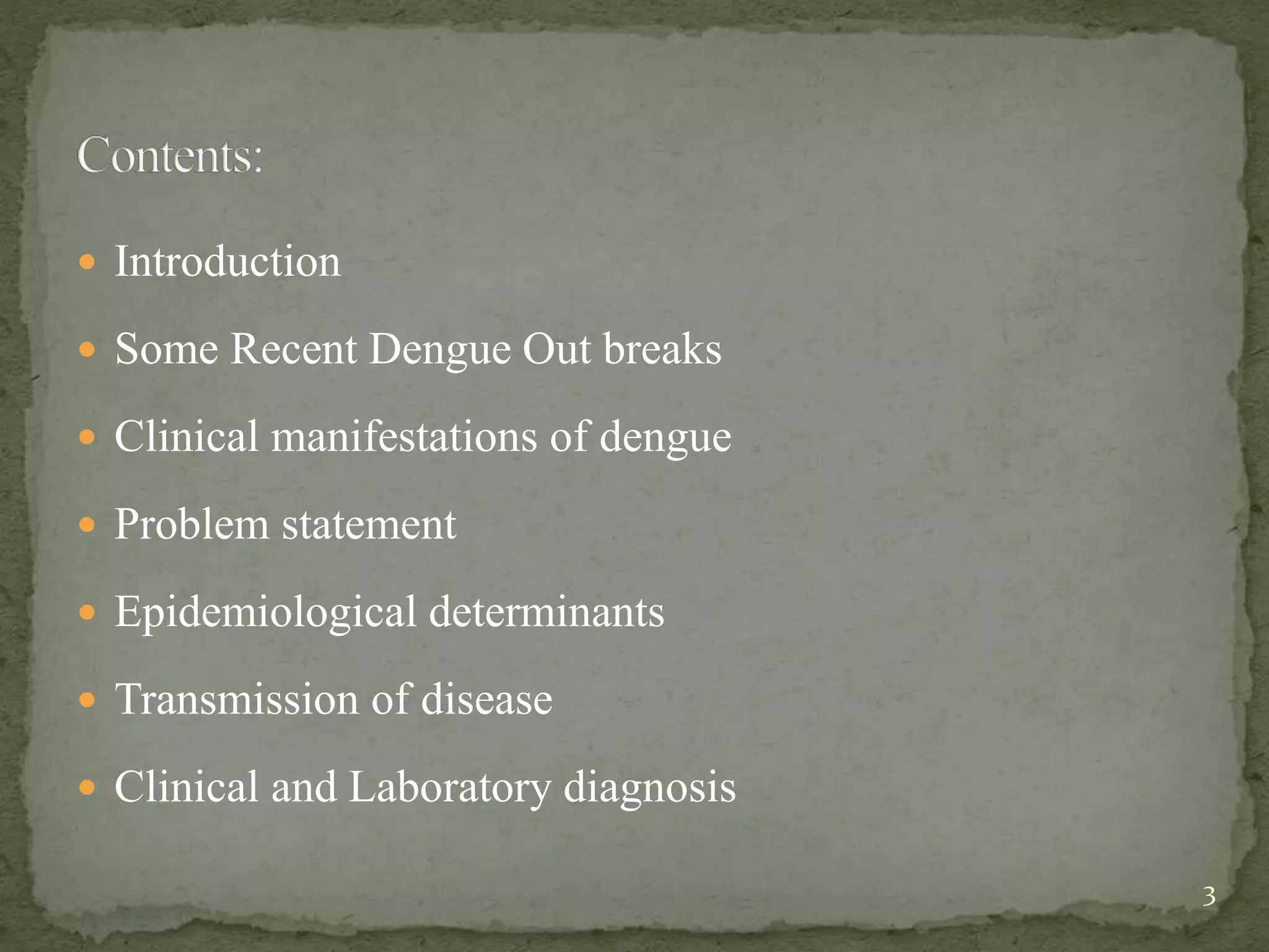 Epidemiology &prevention of dengue | PPTX