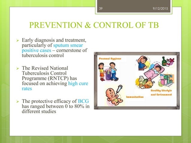 Epidemiology & prevention of tuberculosis | PPTX