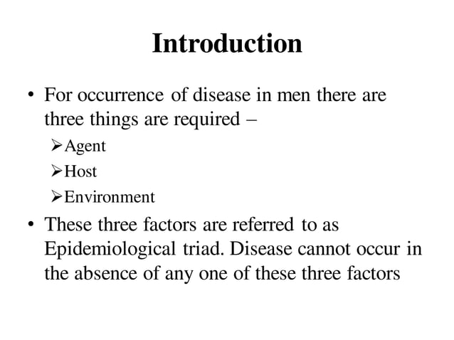 Epidemiology triad | PDF | Nutrition | Healthy Living
