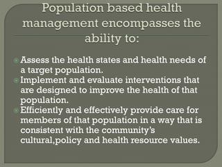 Epidemiology trends and healthcare implication | PPTX