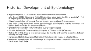 Epidemiology v1.5 unit 1 | PPT