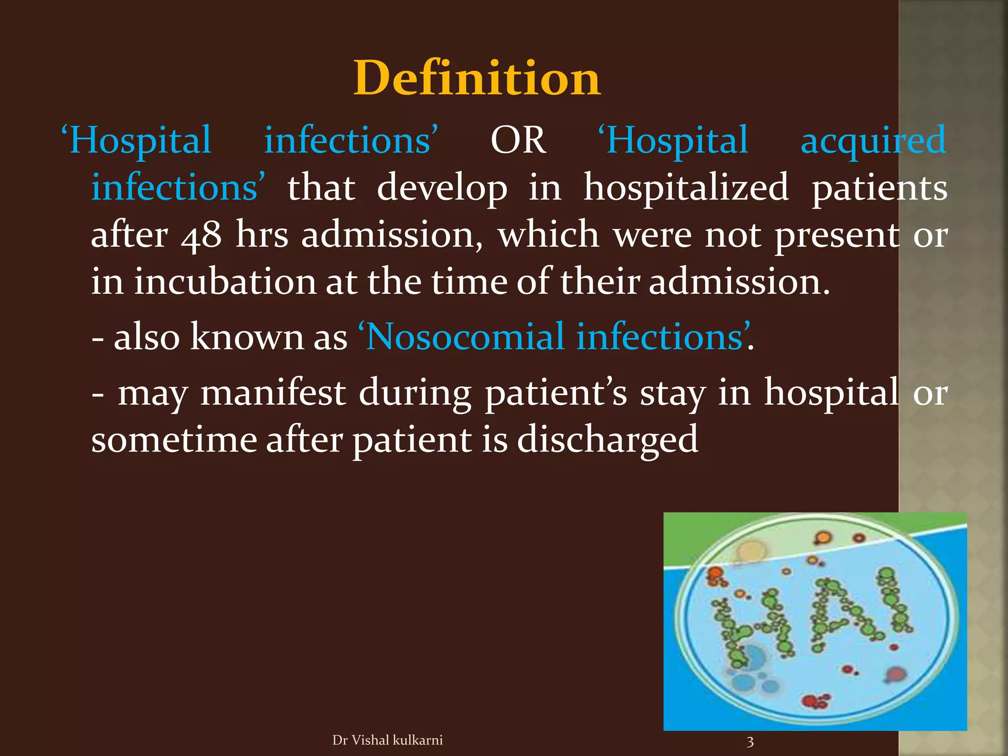 Epidemiological triad of hospital associated infection | PPTX