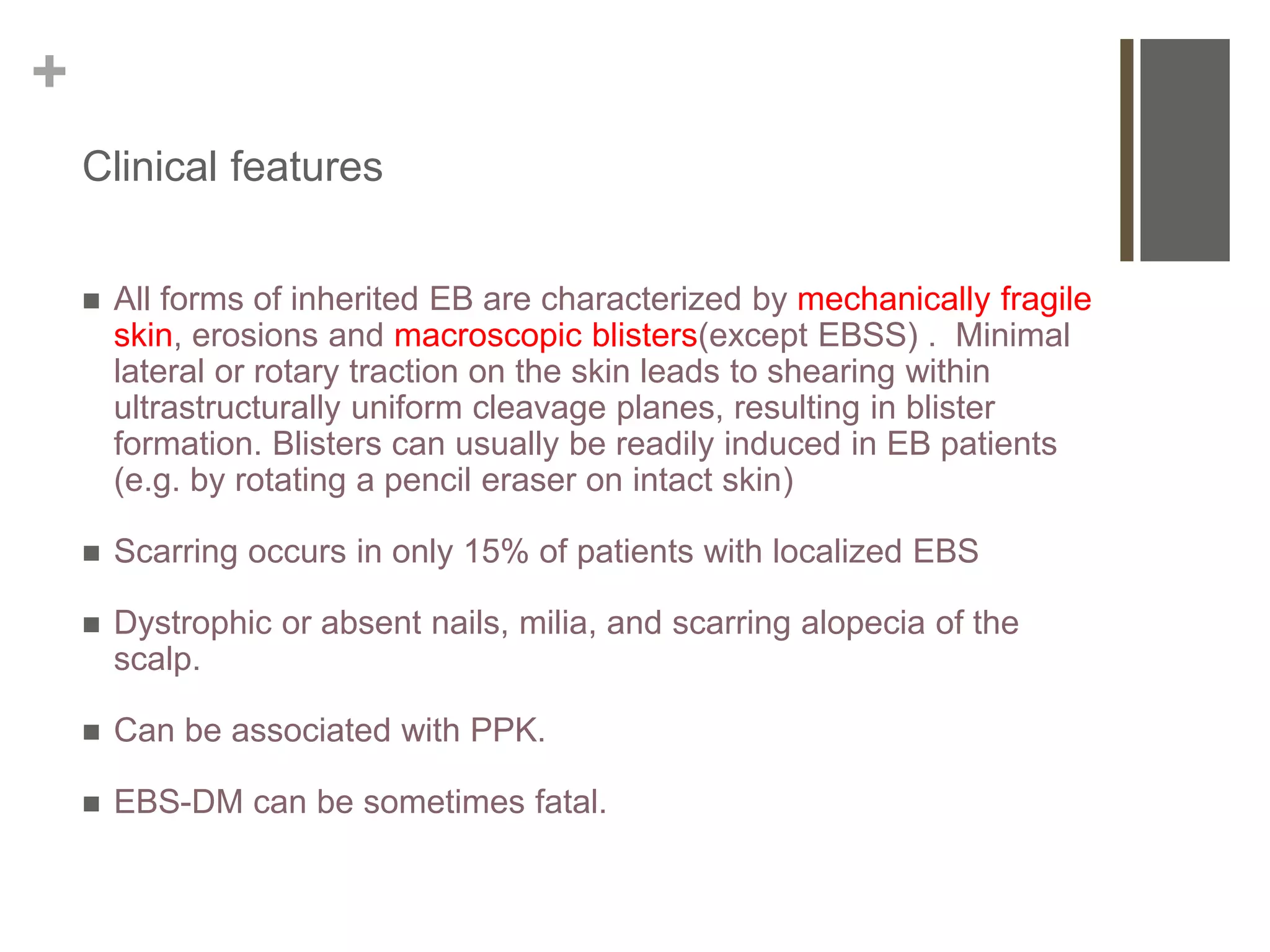 Epidermolysis bullosa | PPTX