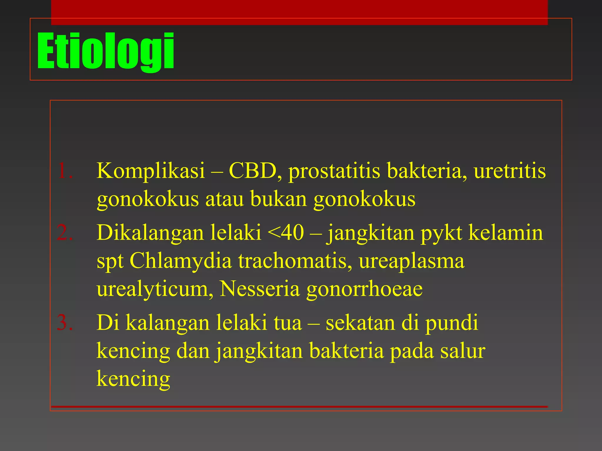 EPIDIDIMITIS DAN ORKITIS | PPT
