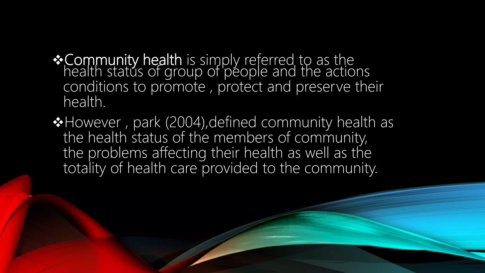 Epidemiology and Community Health | PPTX