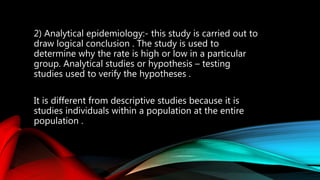 Epidemiology and Community Health | PPTX