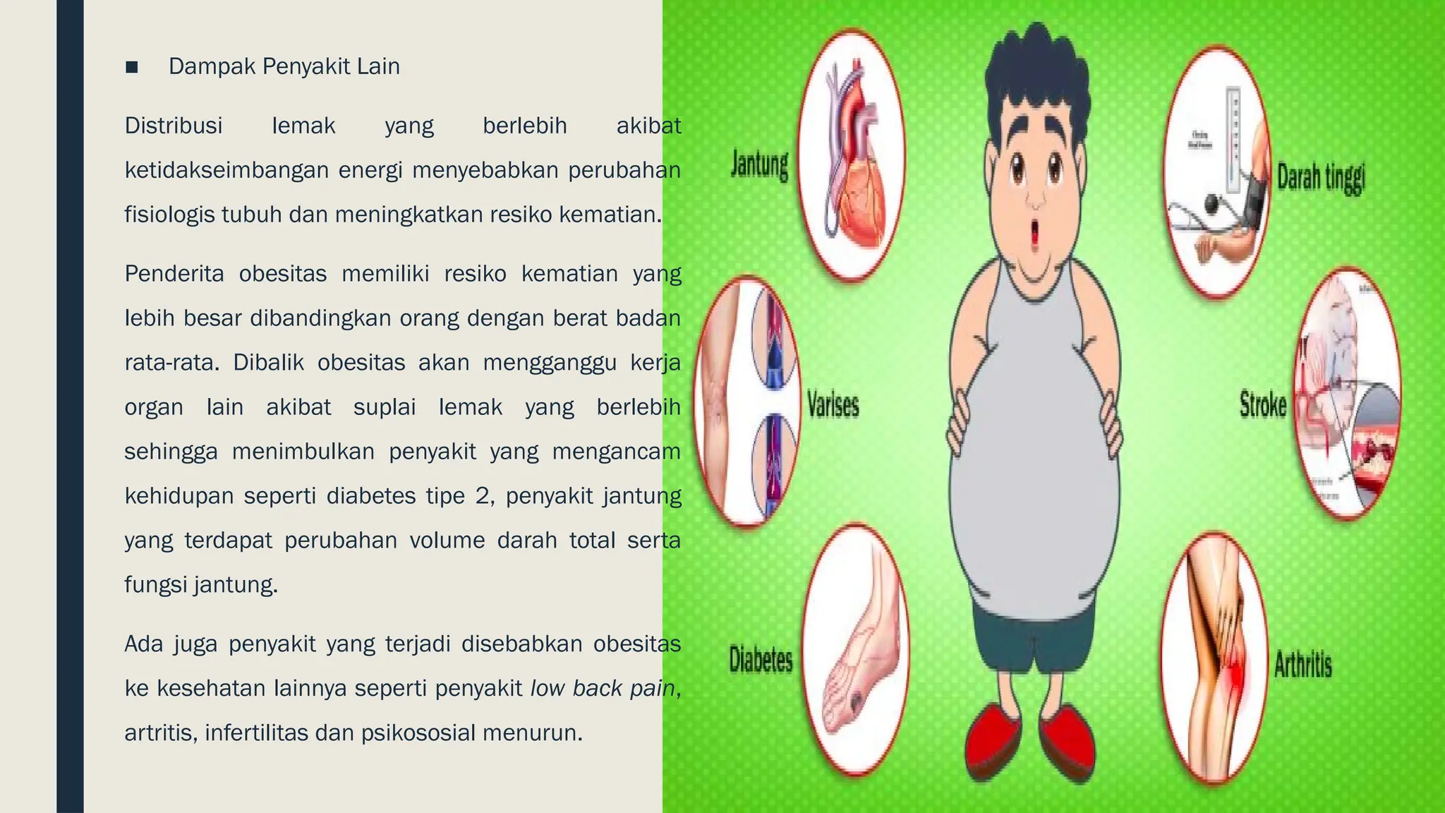 EPIDEMIOLOGI PENYAKIT OBESITAS PADA DEWASA DAN ANAK-ANAK | PPTX