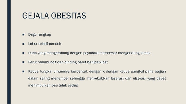 EPIDEMIOLOGI PENYAKIT OBESITAS PADA DEWASA DAN ANAK-ANAK | PPTX