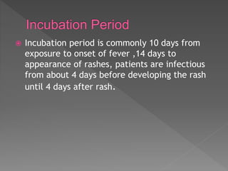 Epidemiology of measles | PPTX
