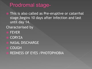 Epidemiology of measles | PPTX