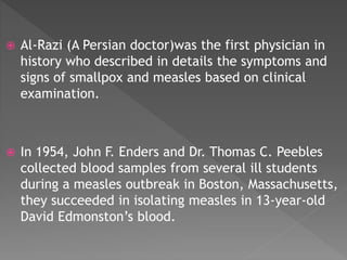 Epidemiology of measles | PPTX