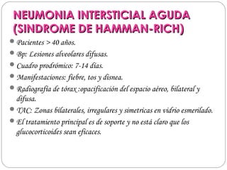 Enfermedad pulmonar insterticial difusa | PPT